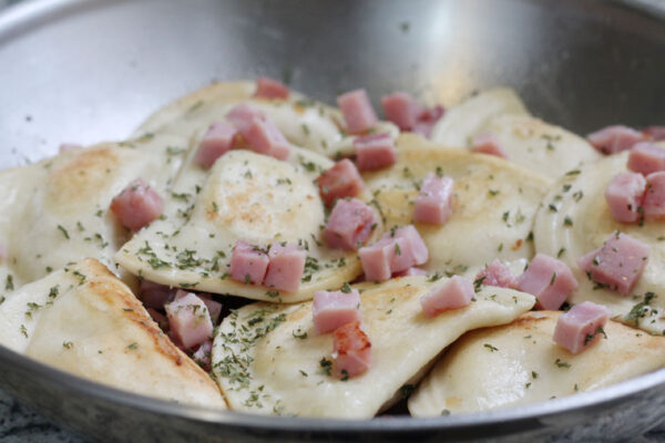 Fried Pierogies for a quick and easy dinner tonight